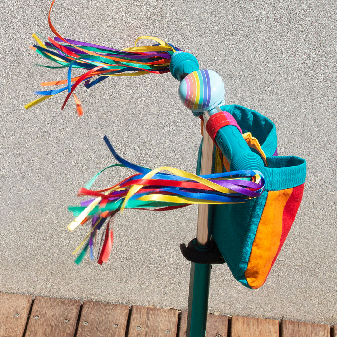 Beep Real Ribbon Bike Streamer - Classic Rainbow | Add fun to your bike ...